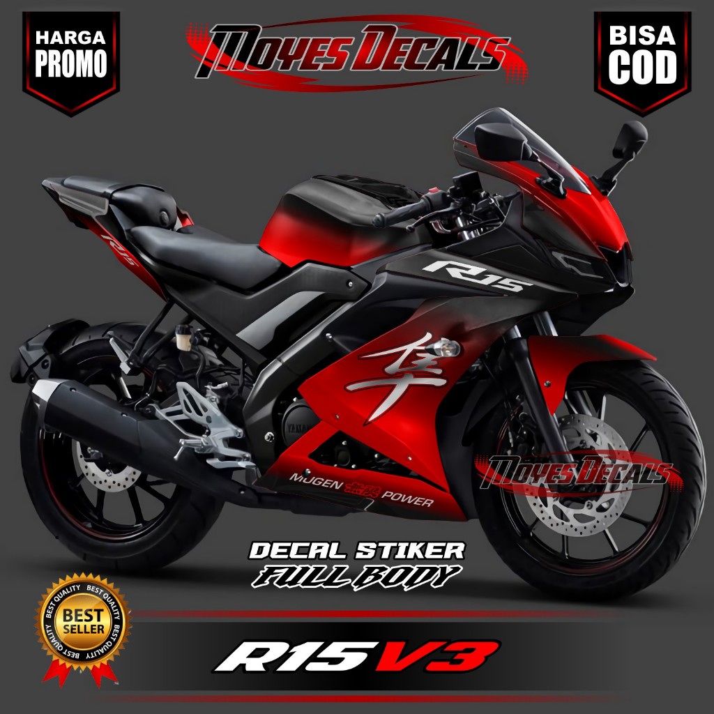 Jual Terbaru Decal R15 V3 Stiker Variasi Fullbody Yamaha R15 V3 Design ...