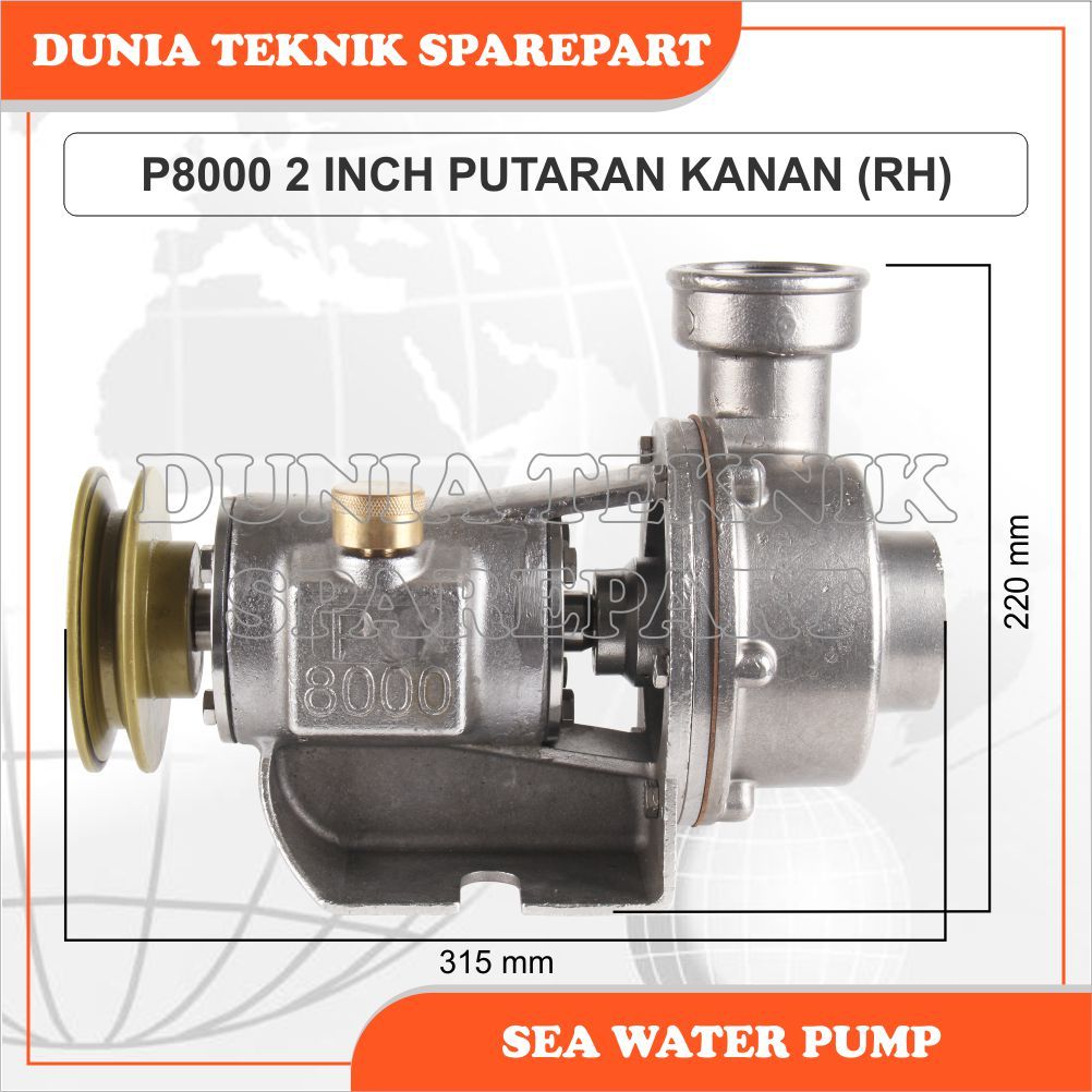 Jual P8000 2" RH SEA WATER PUMP / POMPA AIR LAUT / POMPA KEONG / POMPA ...