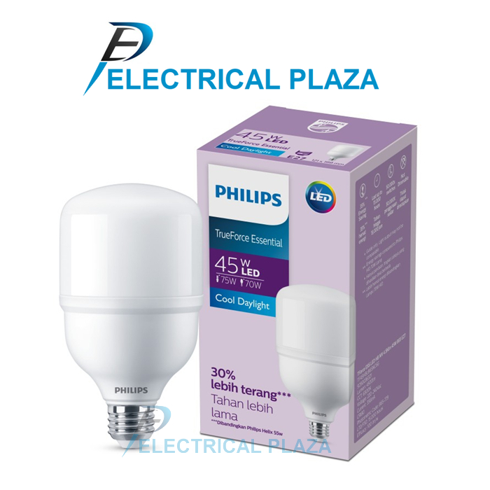 Jual Philips LED TrueForce Ess 45W Putih Cool Daylight 6500K Lampu Kapsul Tforce Essential 45 W ...