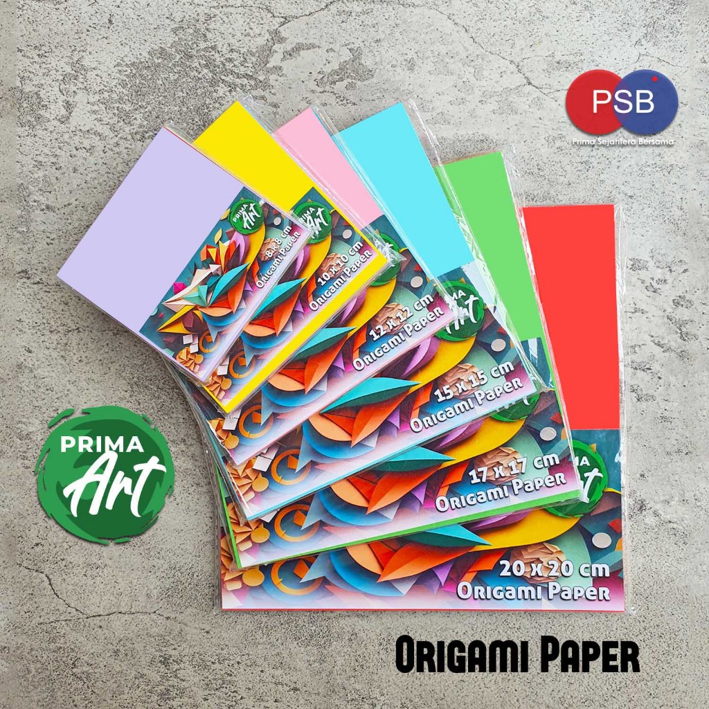Jual Kertas Lipat Origami Prima Art 10 x 10 cm / Origami Paper (100 ...