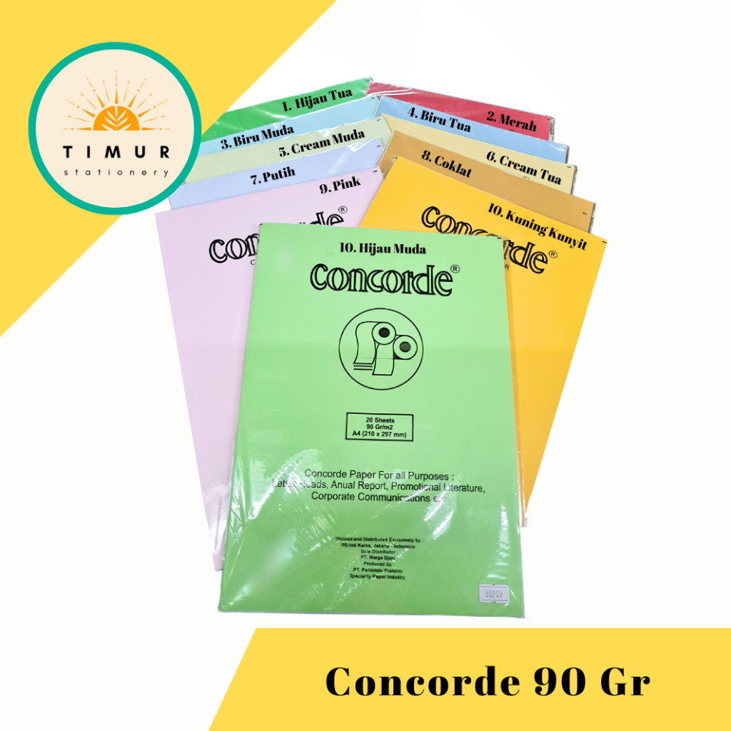 Jual Kertas Concorde 90 gr A4 / Kertas Sertifikat (Brief Card) | Shopee ...