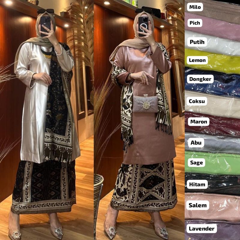 Jual BAJU KURUNG BASIBA SILKI PREMIUM /SET KAIN BATIK TANAH LIEK ...