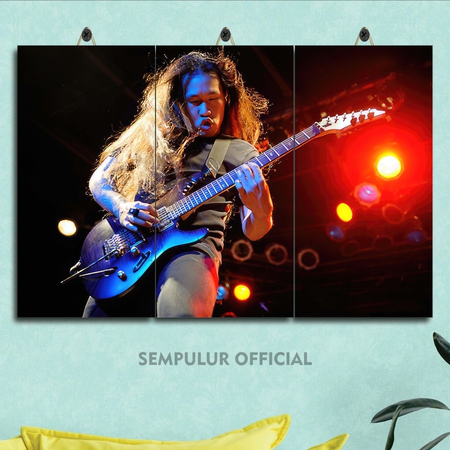 Jual Poster Dinding Jumbo Gitaris Band Dragonforce 45X30 Multi Panel ...