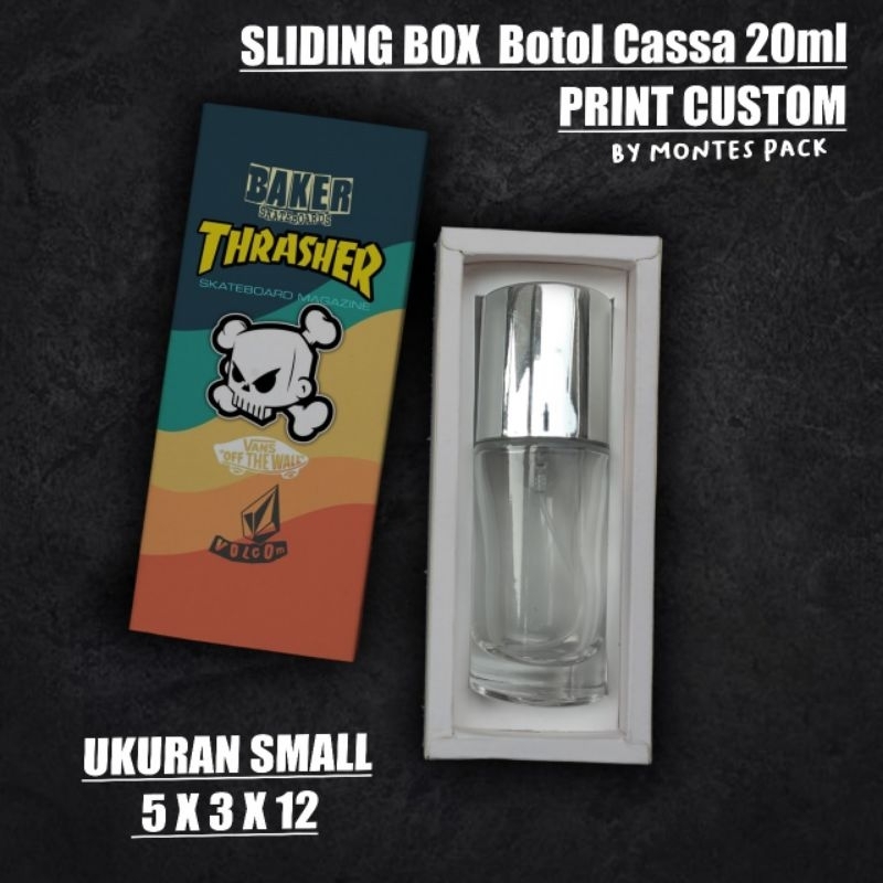 Jual BOX SLIDING MINI PRINT / untuk botol casa 20ml / Sliding Box PRINT ...