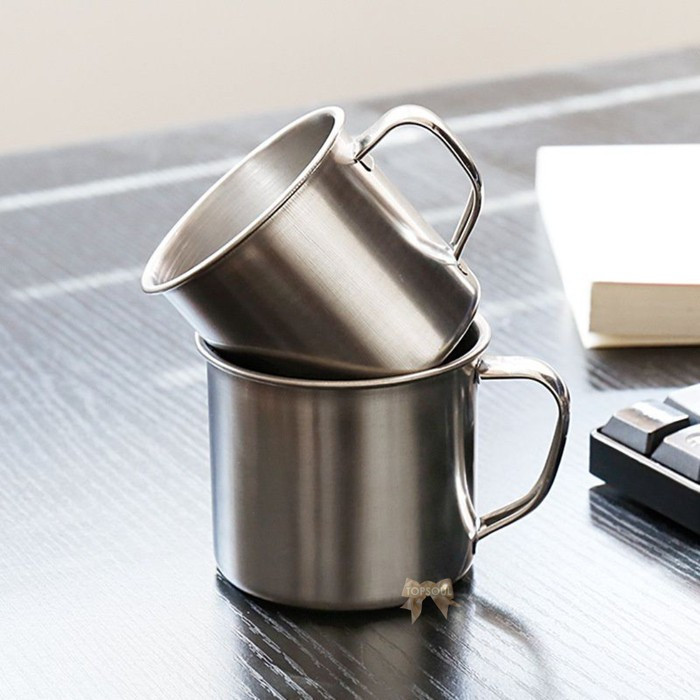 Jual Cangkir Stainless 7 8 9 cm Gelas Besi Mini Mug Jadul Tumbler Cup ...