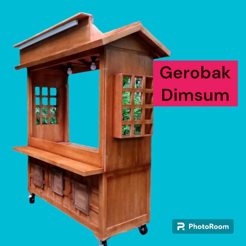Jual gerobak dimsum kayu mahoni | Shopee Indonesia