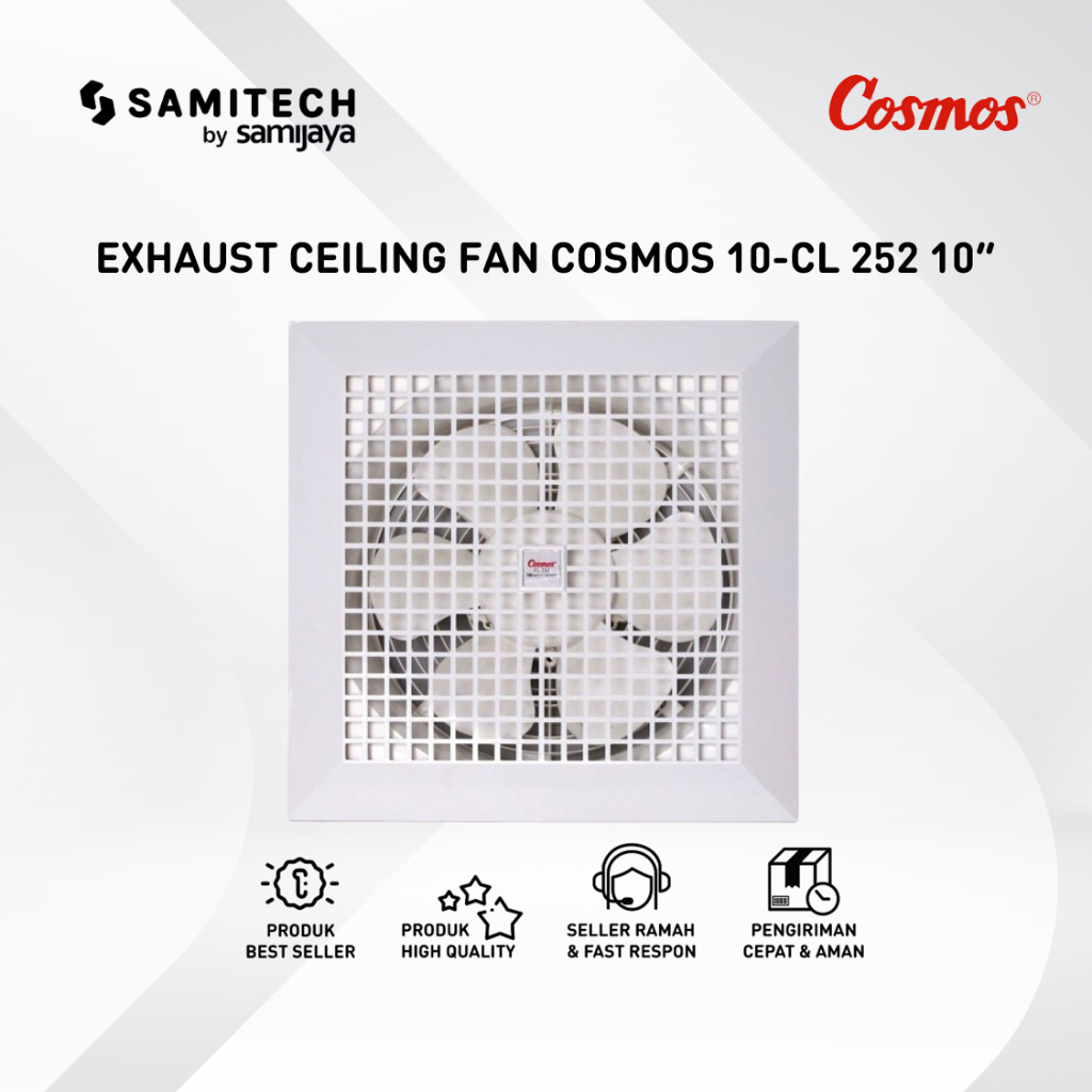 Jual KIPAS ANGIN EXHAUST - EXHAUST FAN COSMOS 10-CL 252 / 10 CL 252 10 ...