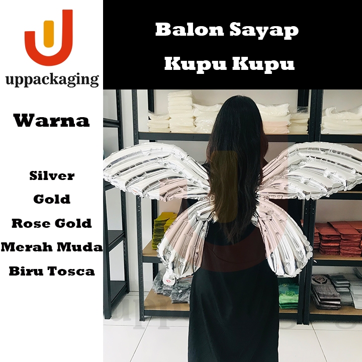 Jual Balon Foil Sayap Kupu kupu Gantung Punggung Dekorasi Pesta balon ...