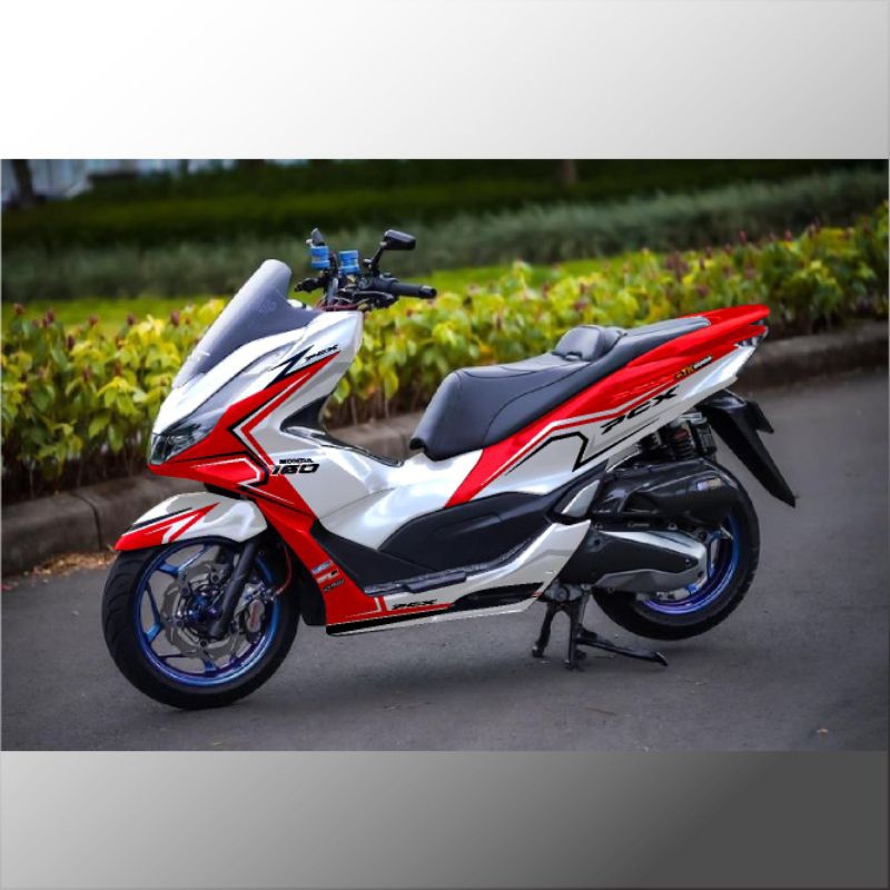 Jual decal stiker variasi motor Honda PCX 150/160 full body striping ...