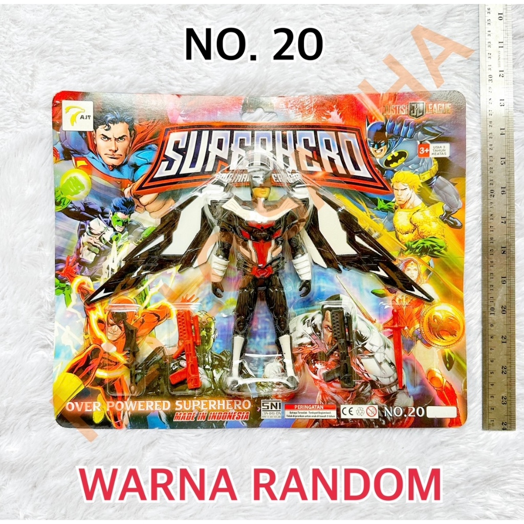 Jual MAINAN NO. 20 SUPERHERO OVER POWERED MERK AJT HERO PAHLAWAN ADA ...