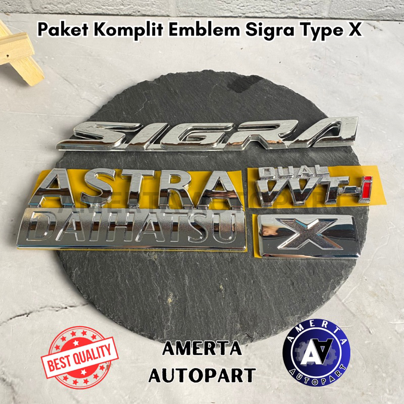 Jual Logo Emblem Sigra Tipe X ORIGINAL | Shopee Indonesia