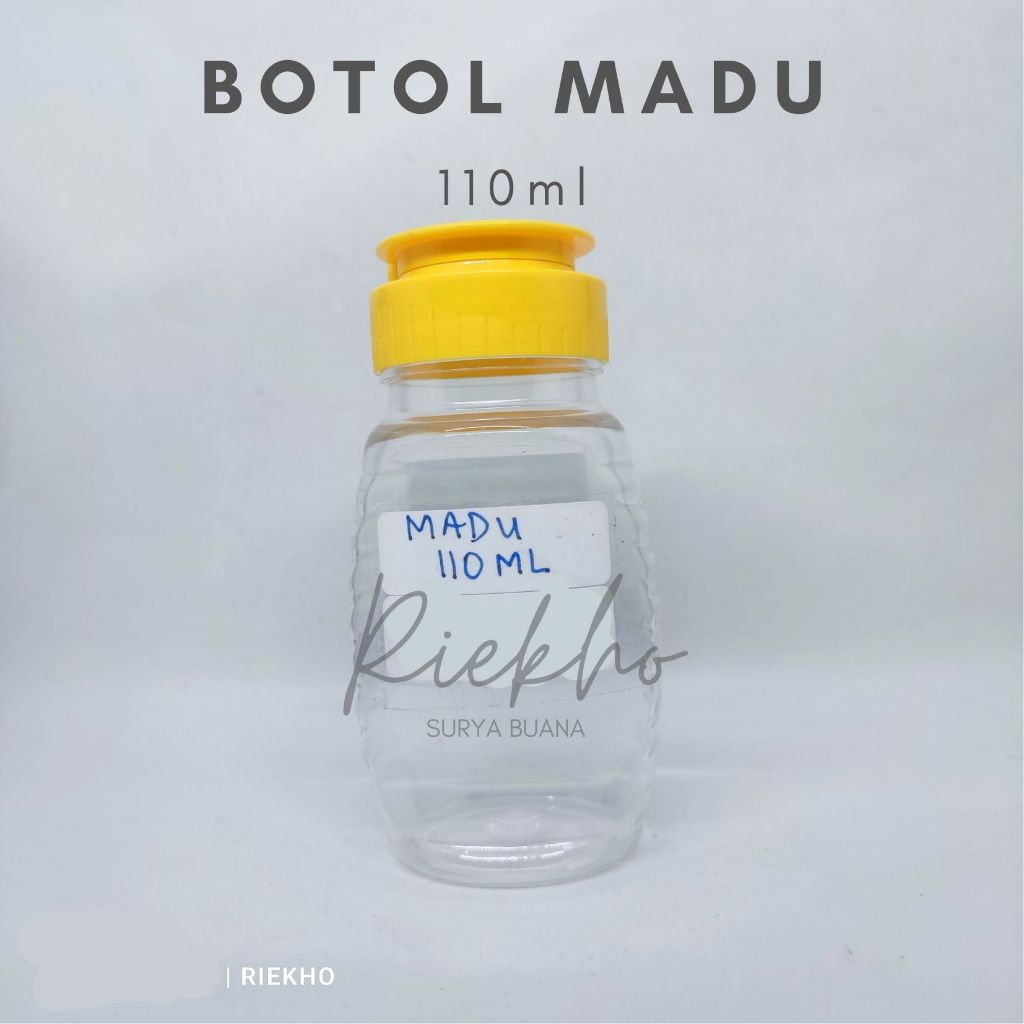 Jual Botol Plastik MADU 110 ML Botol Plastik PET (botol+tutup) | Shopee ...