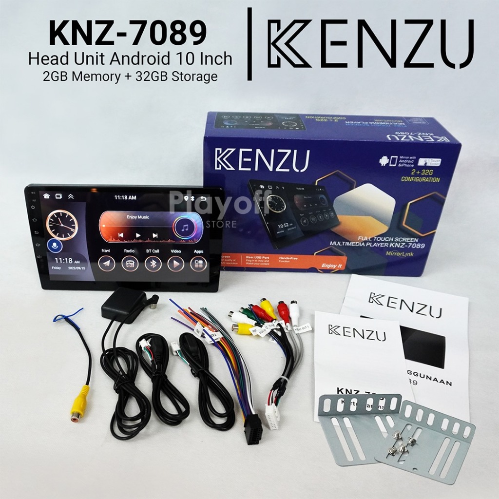 Jual Head Unit Android Kenzu RAM 2+32 GB Car Radio Bluetooth Wifi 7/9 ...