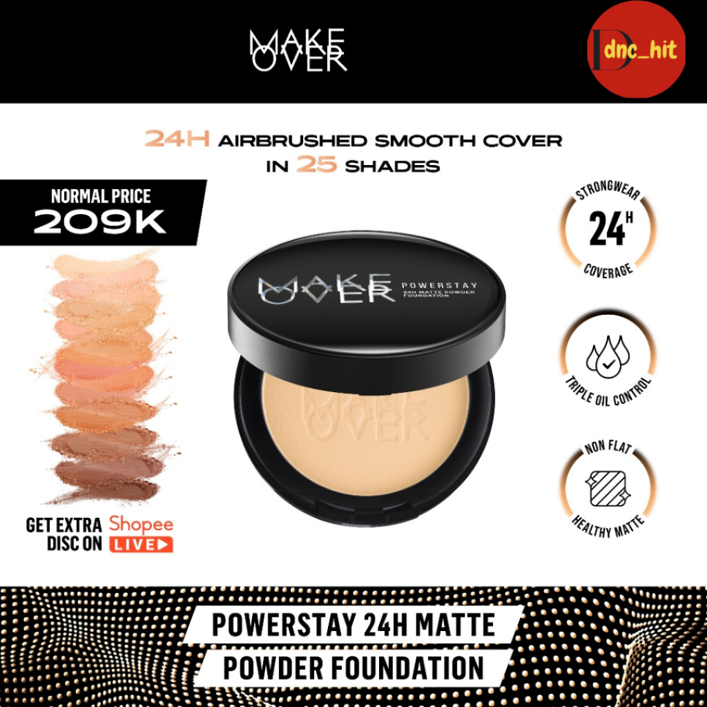 Jual Make Over Powerstay 24H Matte Powder Foundation-Bedak padat BEST ...