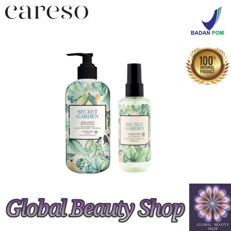 Jual CARESO - Secret Garden Series ( Body Lotion - Fragrance Mist ...