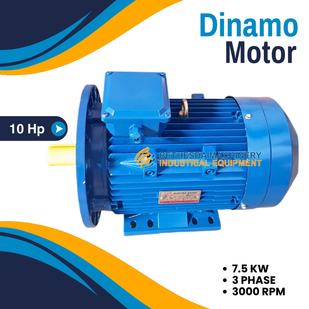 Jual Motor Listrik 10 HP 7.5 KW 3000 RPM Dinamo Motor 3Phase Electrical 10HP | Shopee Indonesia