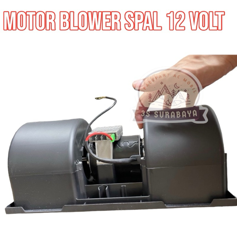 Jual Motor Blower Spal Model Denso 12 Volt 2 Daun High Speed Universal ...