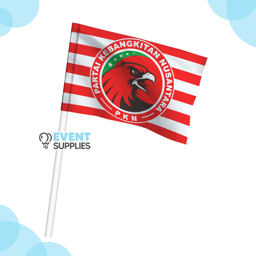 Jual Bendera Tangan Mini Flag Partai PKN Kebangkitan / Bendera Stik ...