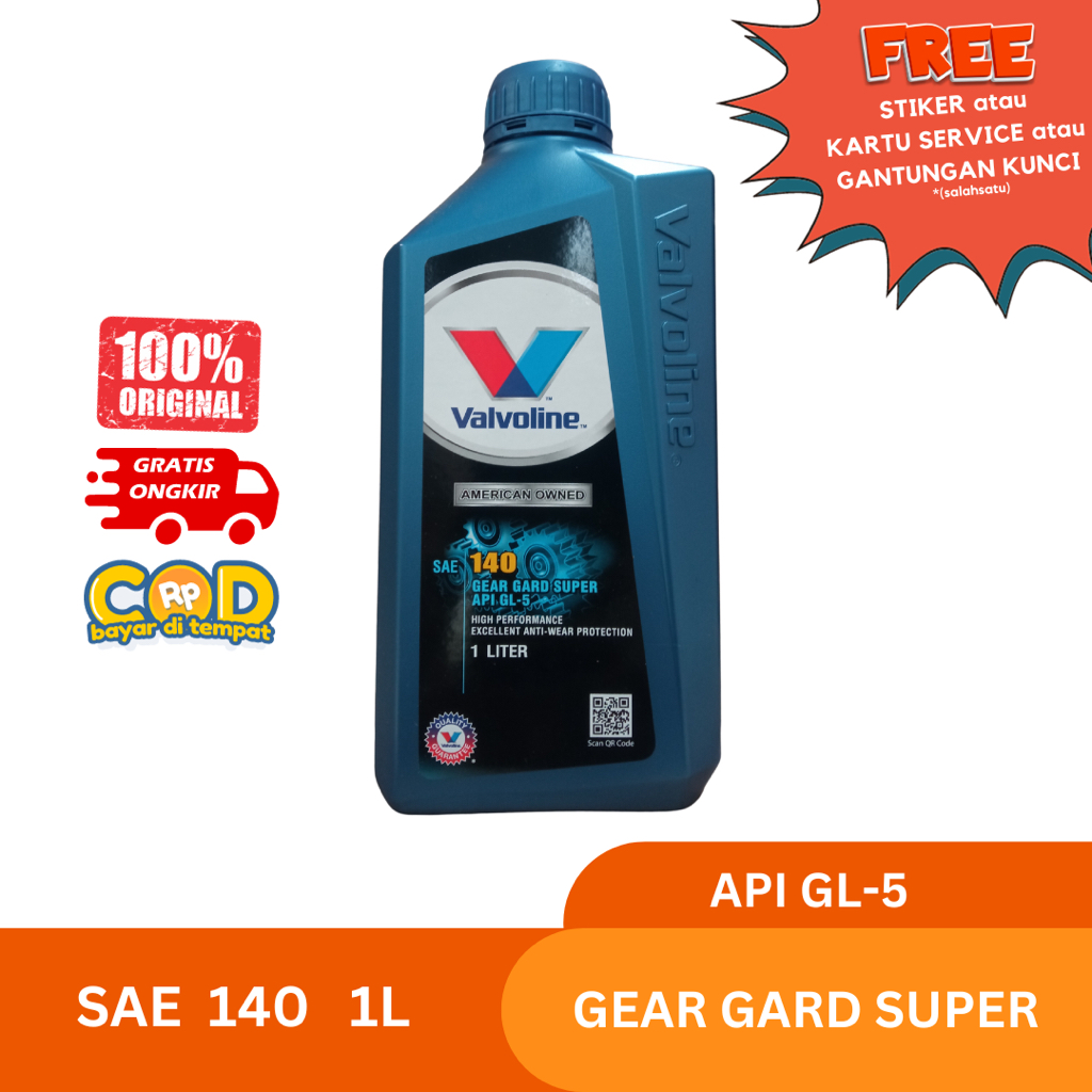 Jual OLI VALVOLINE GEAR GARD SUPER SAE 140 1L API GL-5 | Shopee Indonesia
