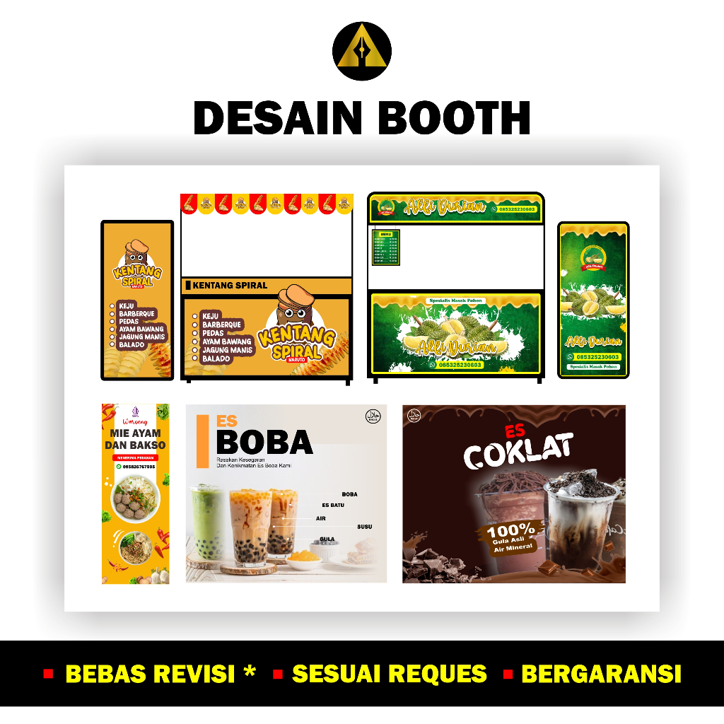 Jual JASA DESAIN BOOTH JUALAN, DESAIN GEROBAK, DESAIN BOOTH MINIMALIS, BERGARANSI | Shopee Indonesia