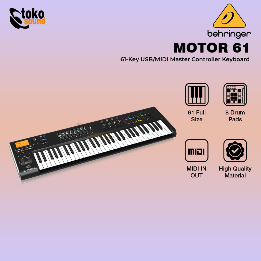 Jual Behringer Motor 61 Keyboard Controller Shopee Indonesia