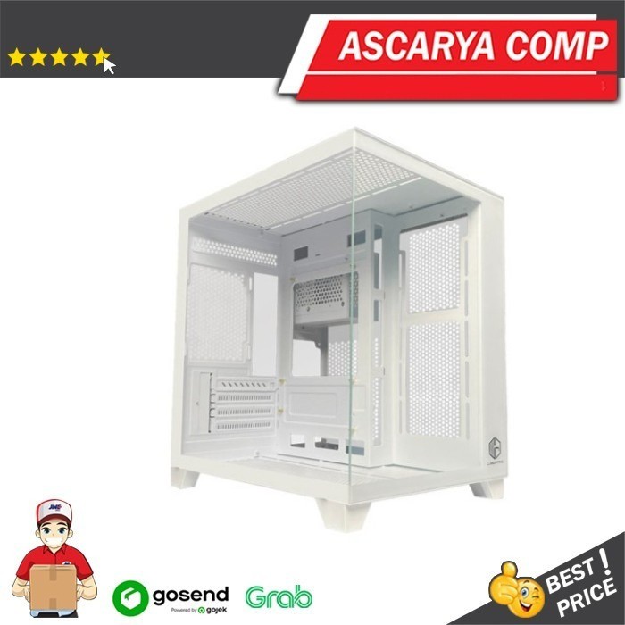 Jual Casing CUBE GAMING SHAFEL Lite Version WHITE - mATX - Tempered ...