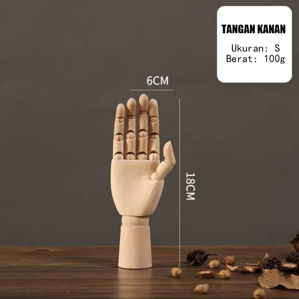 Jual Manekin Kayu Manekin Tangan Pajangan Action Figure Hiasan Meja ...
