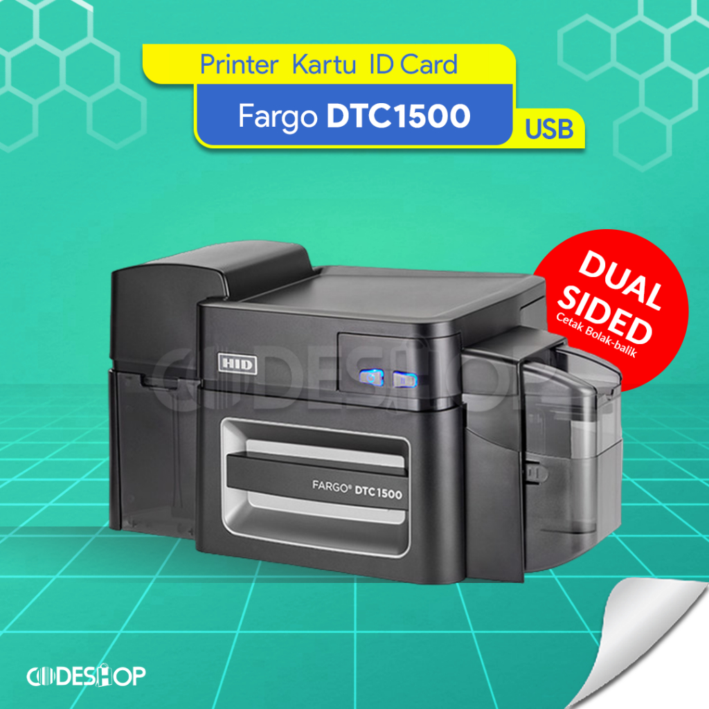 Jual Printer ID Card Fargo DTC-1500 Cetak Dua Muka Member Card Cafe ...