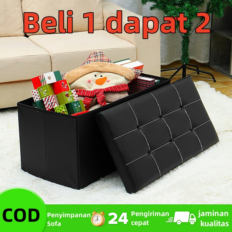 Jual Storage Box Bisa dilipat Bangku Kursi Penyimpanan Barang Bangku ...