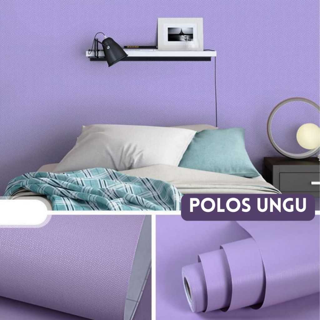 Jual Wallpaper Dinding Ukuran 45 Cm X 375 Cm Motif Polos Warna Pastel Biru Pink Hitam Putih ...