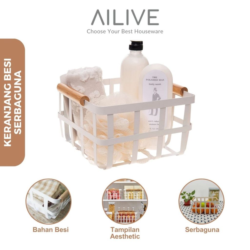 Jual Keranjang Buah Keranjang Penyimpanan Besi Dapur Serbaguna ...