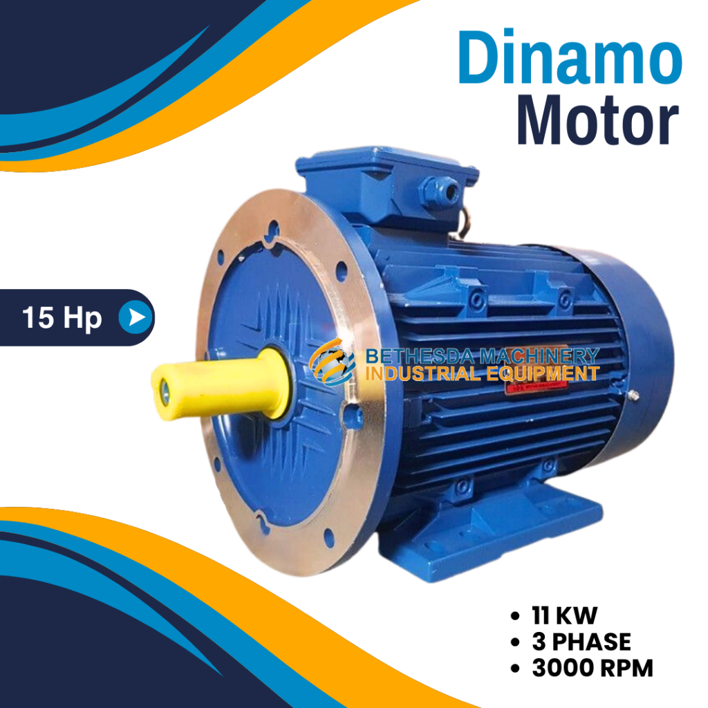 Jual Motor Listrik 15 HP 11 KW 3000 RPM Dinamo Motor 3Phase Electrical ...