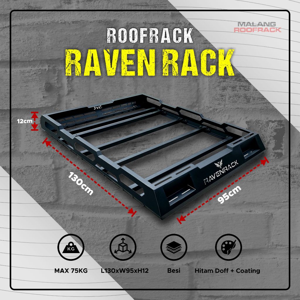 Jual Roofrack RavenRack Rak Atas Mobil Roof Rack Kuat Kokoh Universal ...