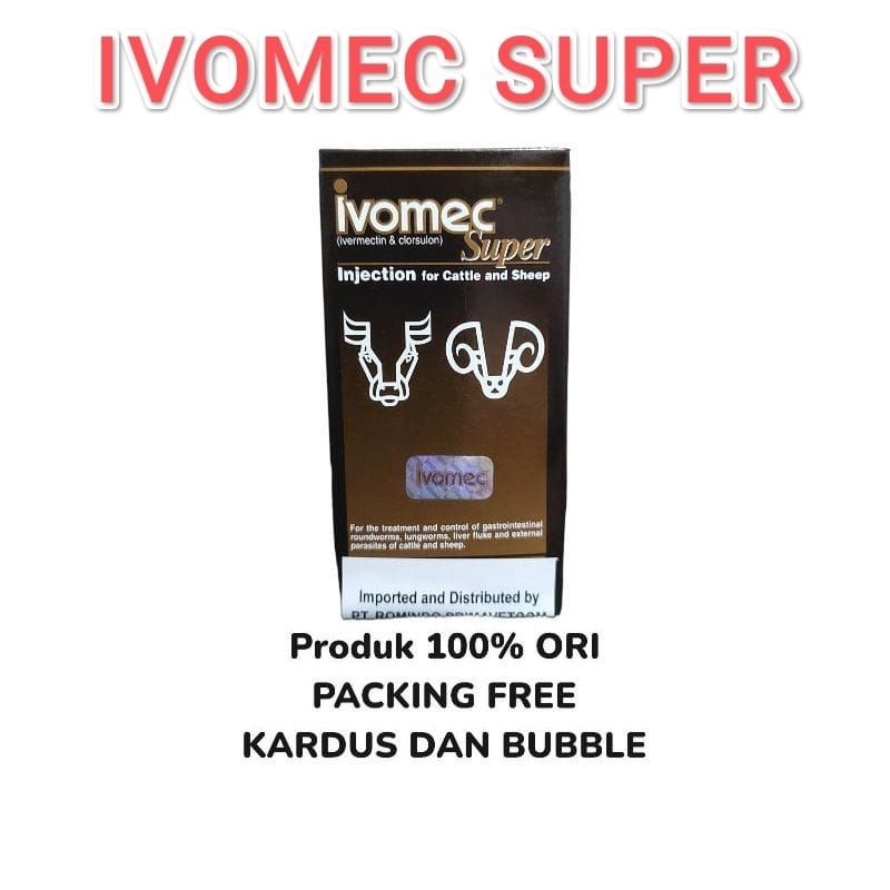Jual Ivomec Super Inj 50 mL (Anti Ektoparasit dan Endoparasit) Obat ...