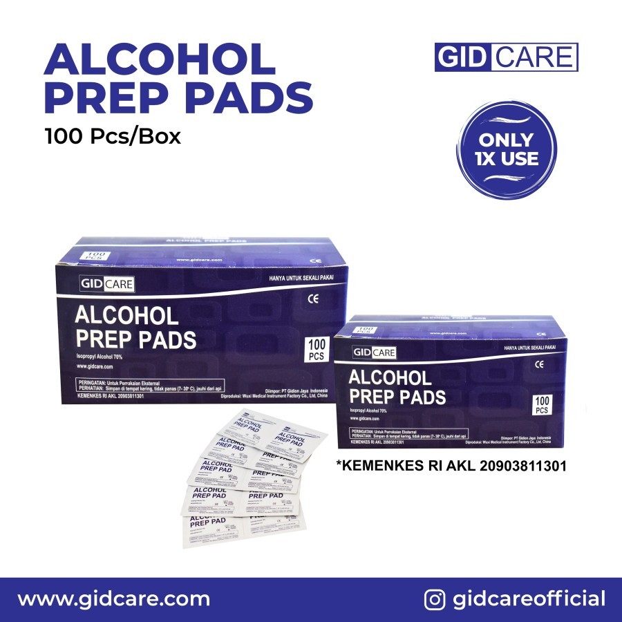 Jual Alcohol Swab 100s Cosmomed / Kapas Tisu Tissue Alkohol Pads One ...