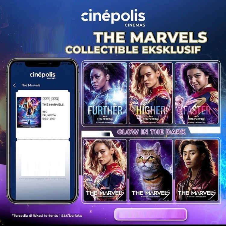 Jual The Marvels x Cinepolis Official Glow in the Dark Collectible ...