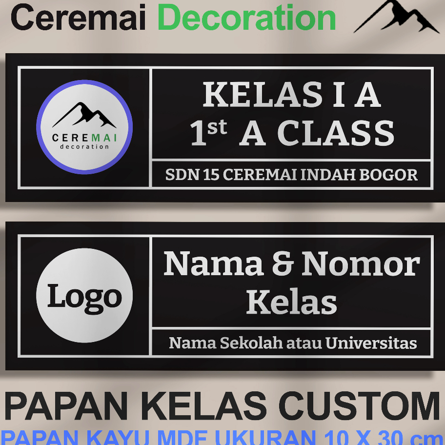 Jual Best Produk CM DECOR - PAPAN NAMA PENANDA RUANGAN KELAS BELAJAR ...