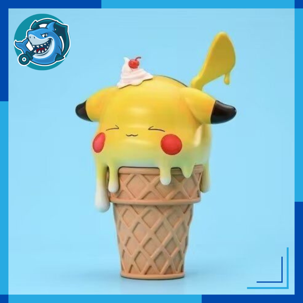 Jual Pokemon Action Figure Deli Melted Ice Cream Pikachu Snorlax Gengar ...
