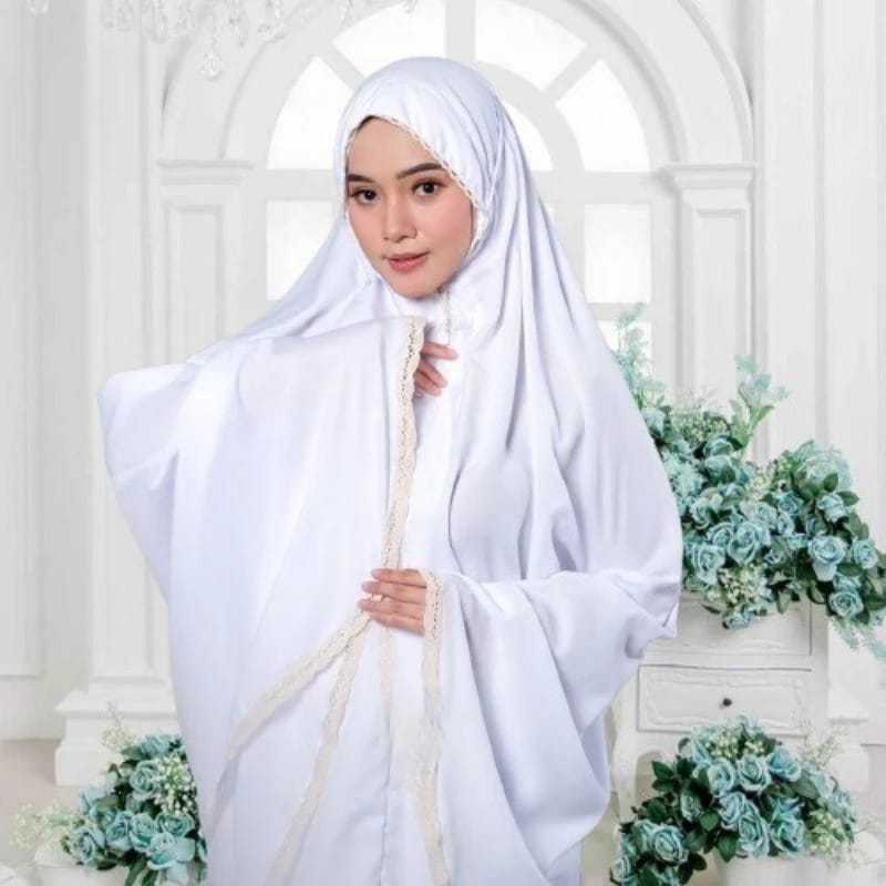 Jual MUKENA RENDA DEWASA / MUKENA TREVELING JUMBO / MUKENAH POLOS VIRAL ...