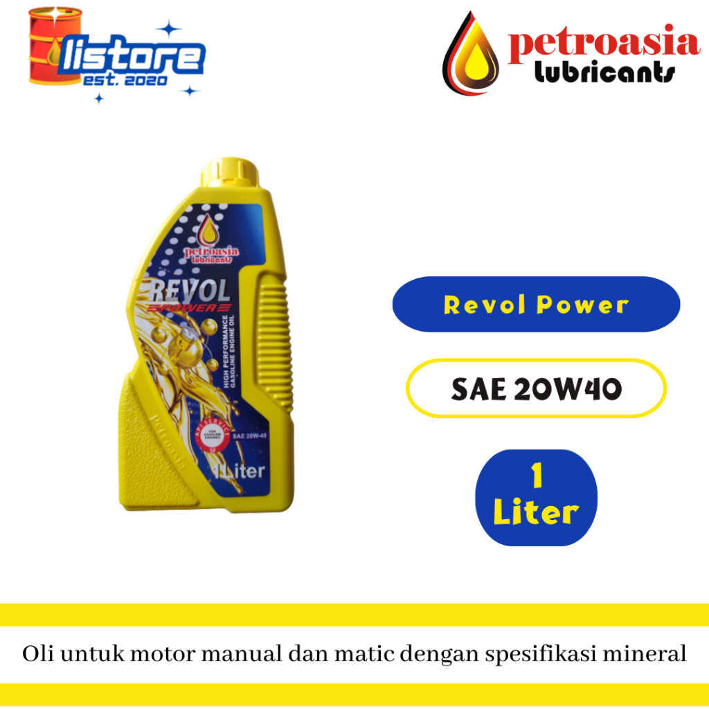 Jual Oli Motor Manual Matic Revol Power Oli Motor Petroasia SAE 20W40 ...