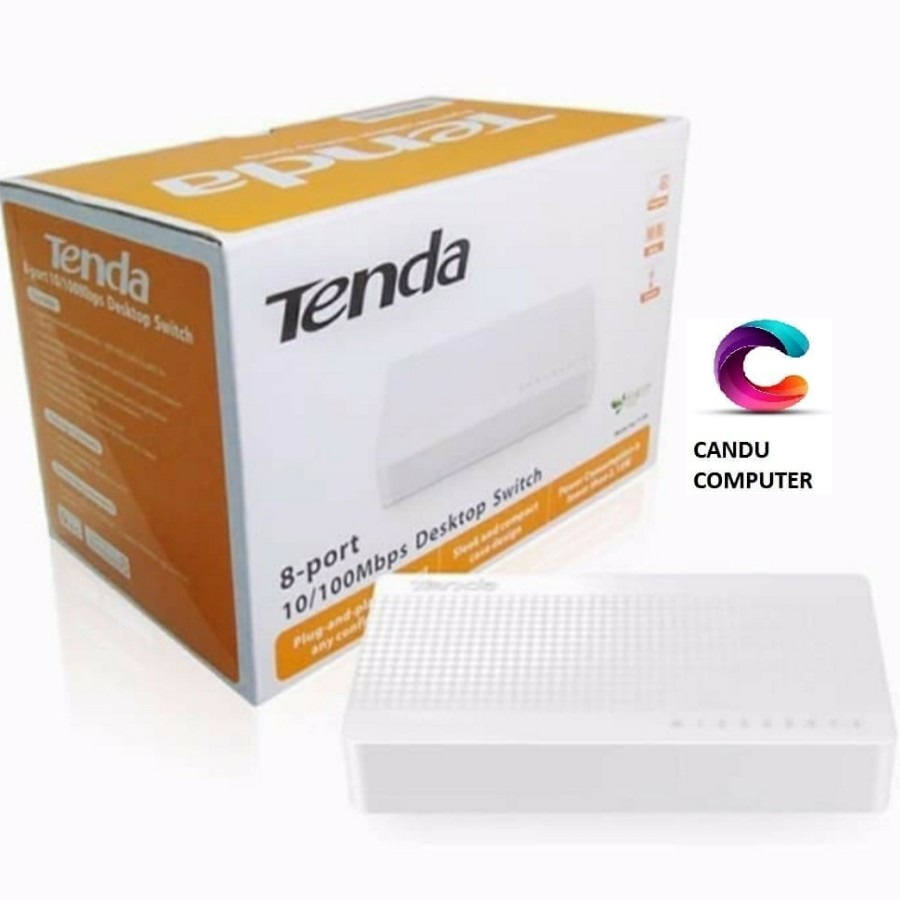 Jual TENDA S108 8-Port Ethernet Switch - Switch Hub 8 Ports Switch ...