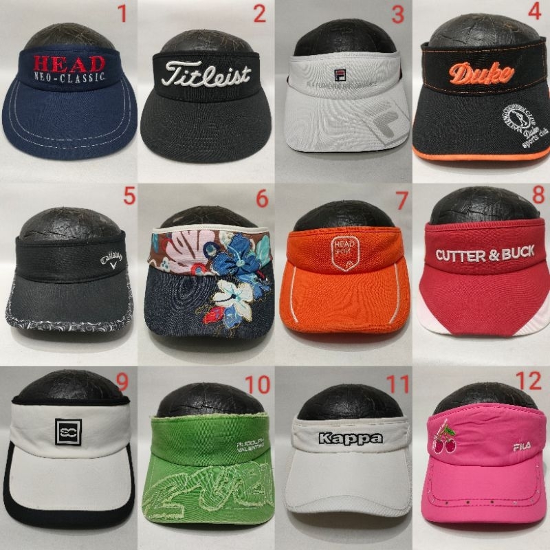 Jual topi orginal olahraga senam / running second branded | topi bolong ...