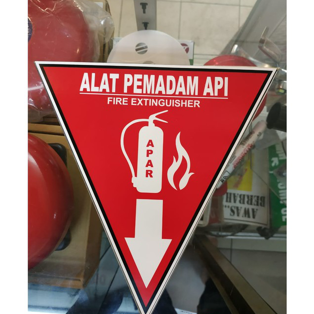 Jual Model Baru STICKER SEGITIGA APAR 35X35CM SIGN RAMBU K3 STIKER ...