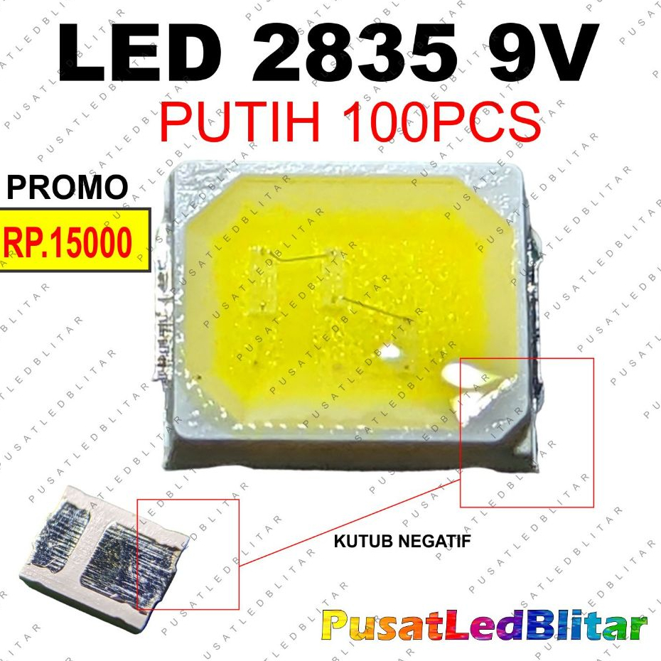 Jual LED SMD 9v Philips 100pcs 2835 putih untuk servis lampu led ...