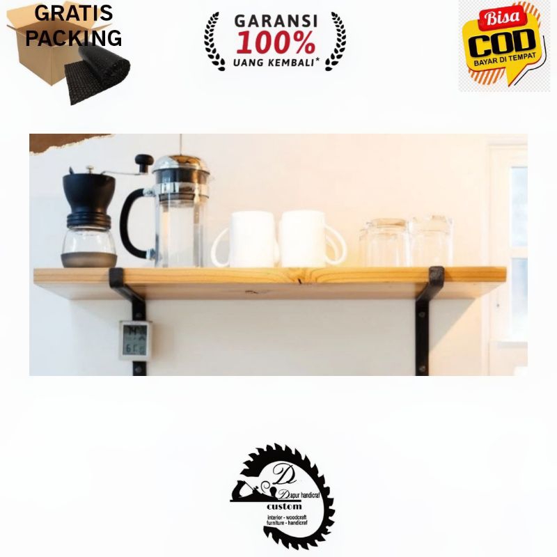 Jual RAK AMBALAN MINIMALIS PANJANG 30 CM KAYU VERNIS | Shopee Indonesia