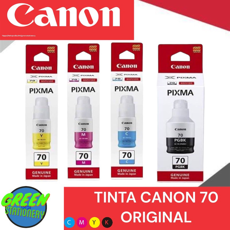 Jual 1set tinta Canon PIXMA GL-70 black & colour 100% original | Shopee ...