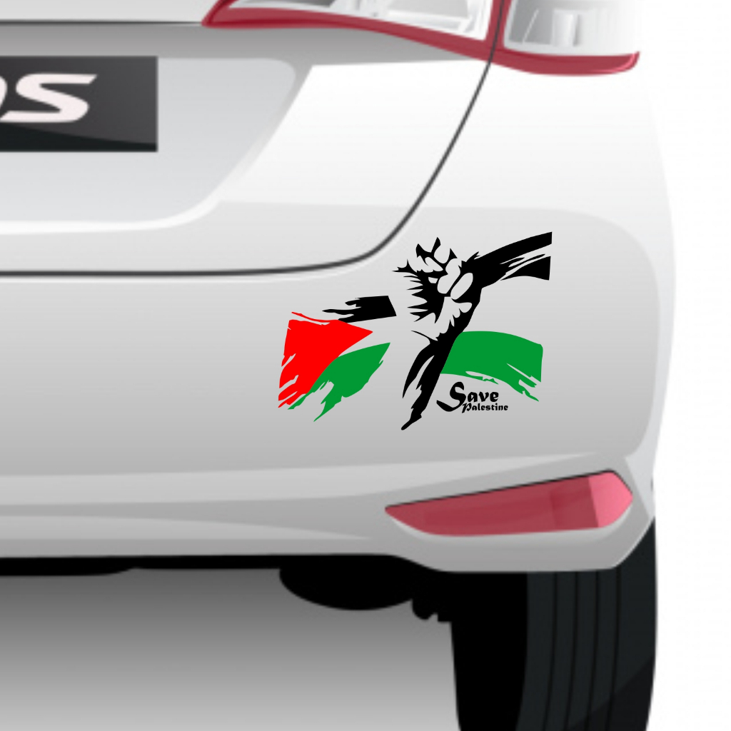 Jual sticker free palestine cutting sticker bumper mobil save palestine ...