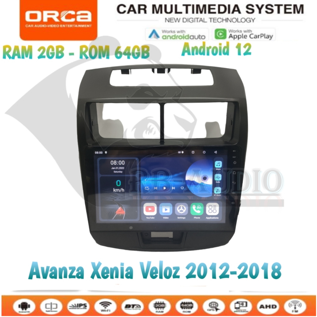Jual Head Unit Android Orca Eco Series Carplay Avanza Xenia Veloz 2012 - 2018 9 inch PNP 2GB ...