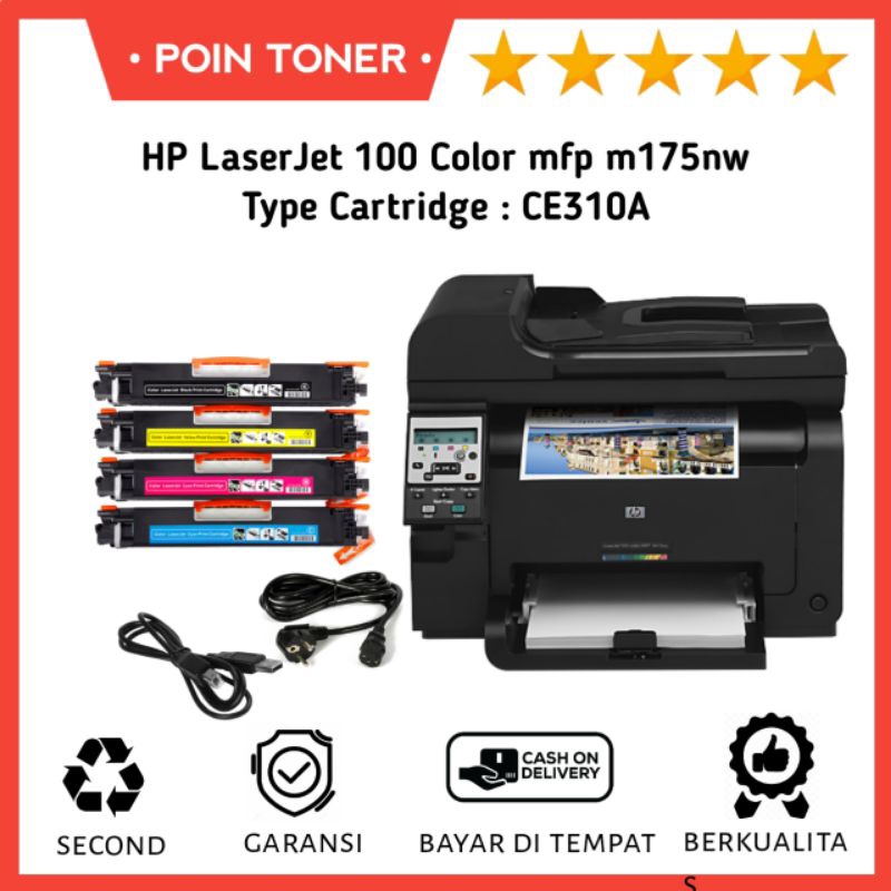 Jual Printer HP LaserJet 100 color MFP M175nw Multifungsi | Shopee ...