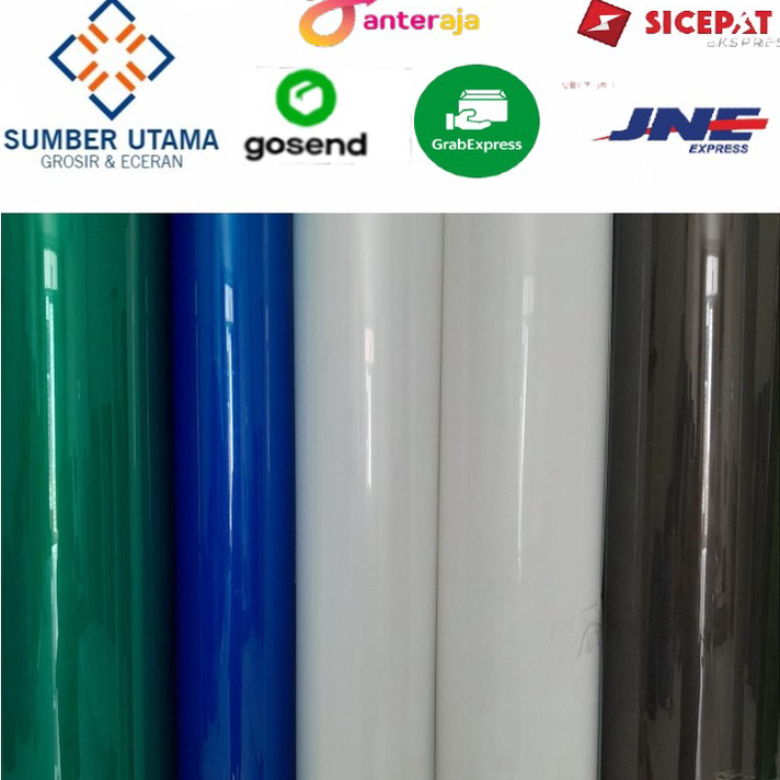 Jual Terkini Fiber Pelapis Pagar METERAN POLOS Penutup Plastik Piber ...